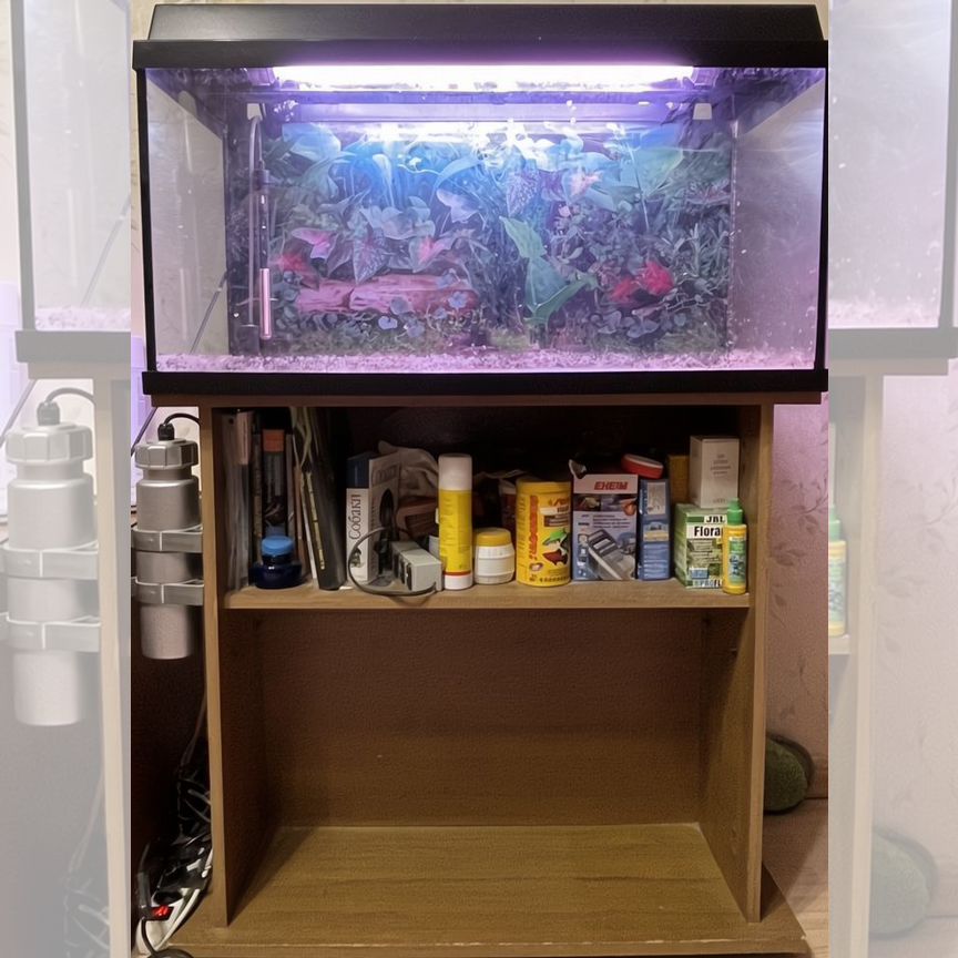Аквариум с тумбой 110 литров