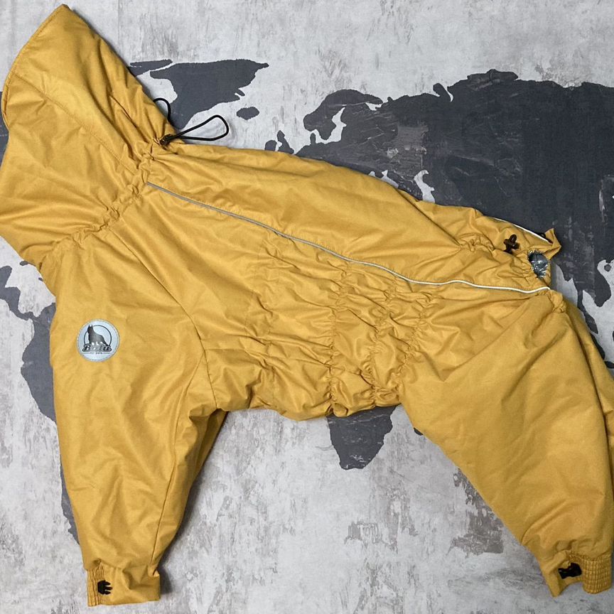 Комбинезон желтый для собак balu l55 новый