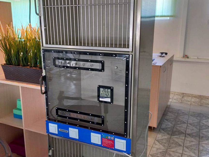 Стационар для животных с кислородной камерой аверс