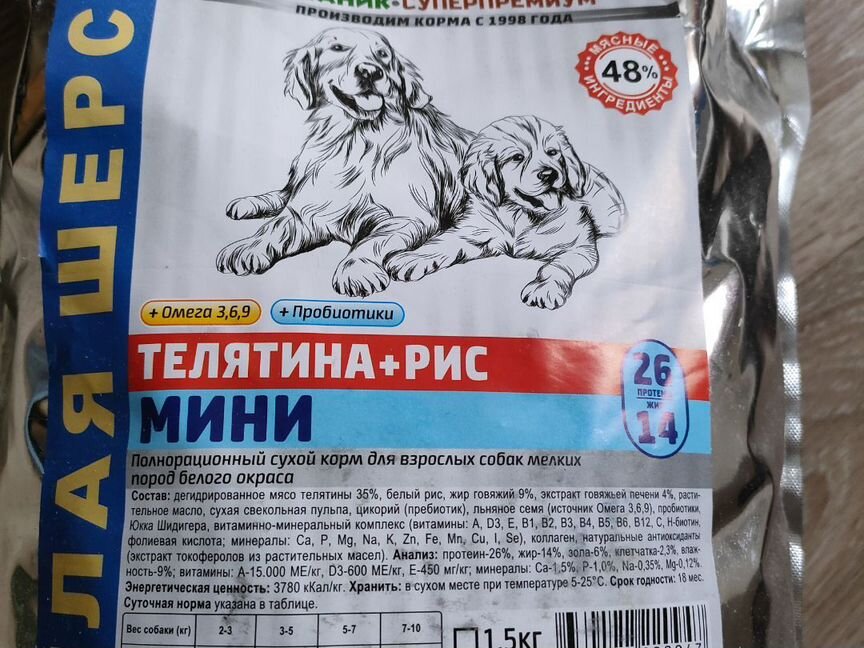 Корм для собак Зооменю мини