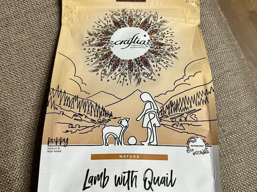 Корм для щенков Craftia Puppy 640гр