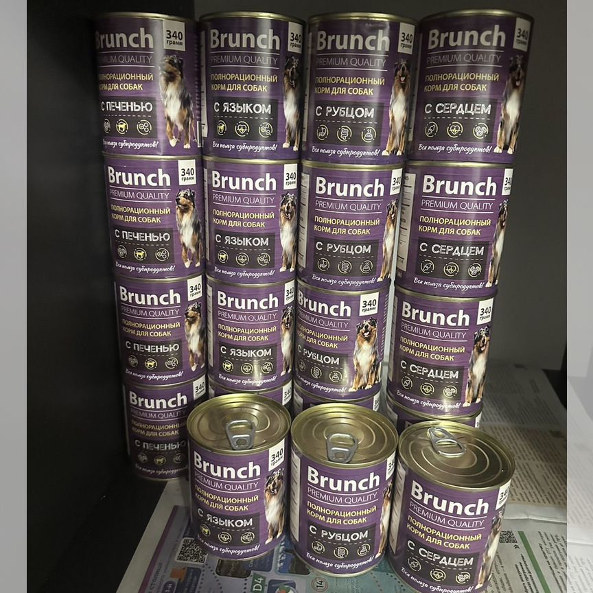 Корм для собак brunch premium