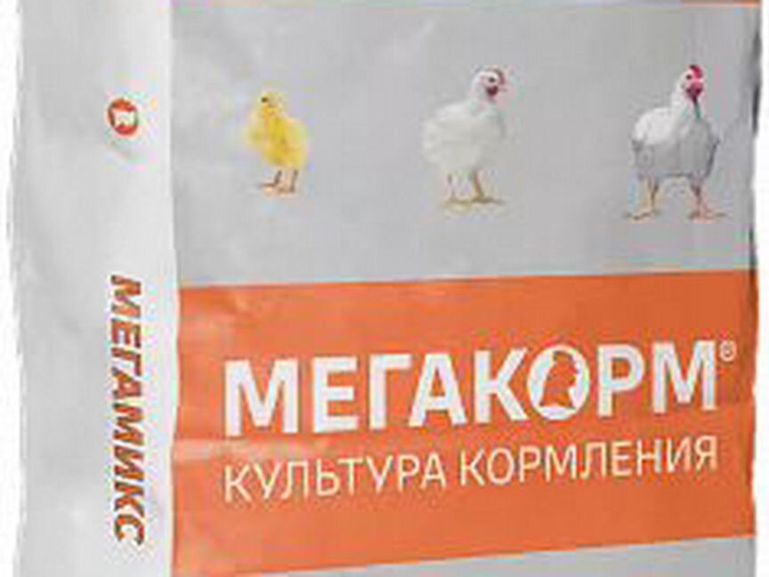 Комбикорм пк6-1 Финиш 28-42 дня (Мегамикс), 25 кг