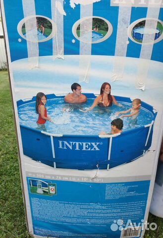 Каркасный бассейн intex бу 305х76 купить в Москве | Хобби и отдых | Авито