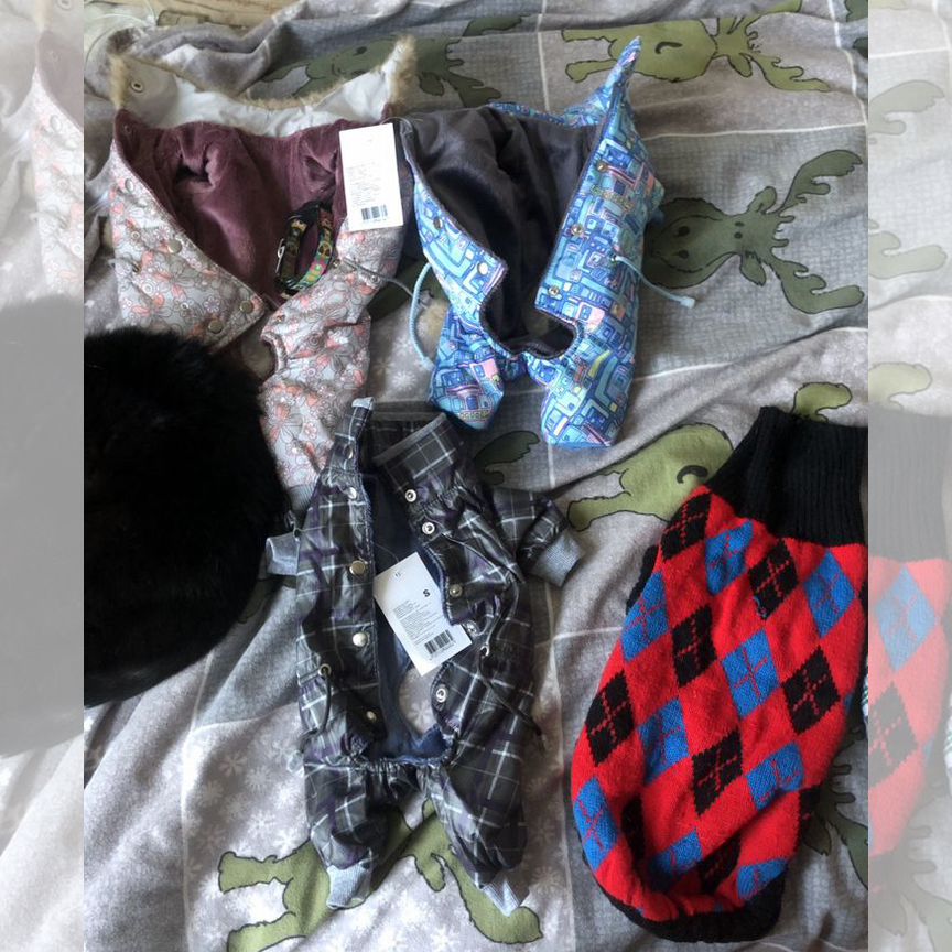 Накидки для собак теплые