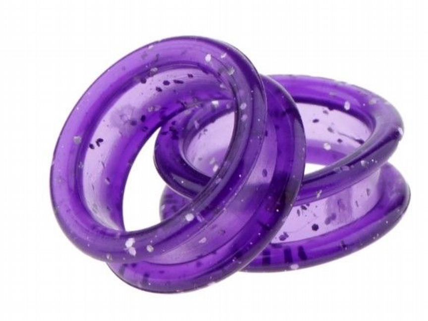 Кольца силиконовые для ножниц фиолетовые (пара)