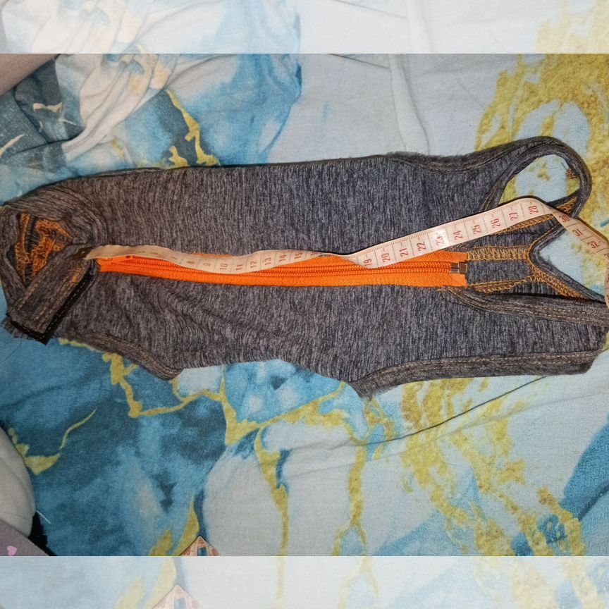 Попона послеоперационная для кошек на молнии