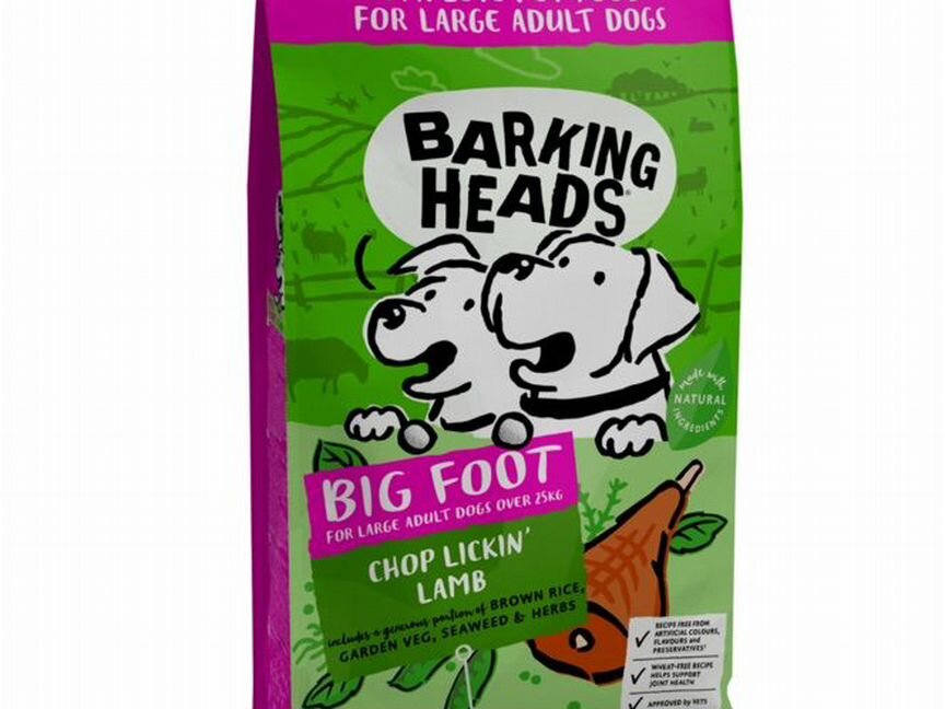 Корм для собак крупных пород Barking Heads