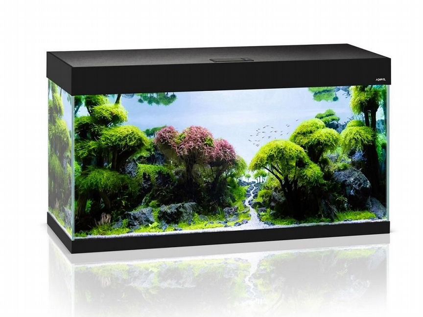 Aquael Аквариум opti SET 200 черный / 200л прямой