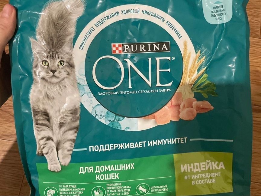 Purina one 3 кг корм для кошек 2 шт