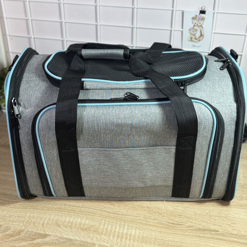 Сумка переноска для кошек и собак увеличивающаяся