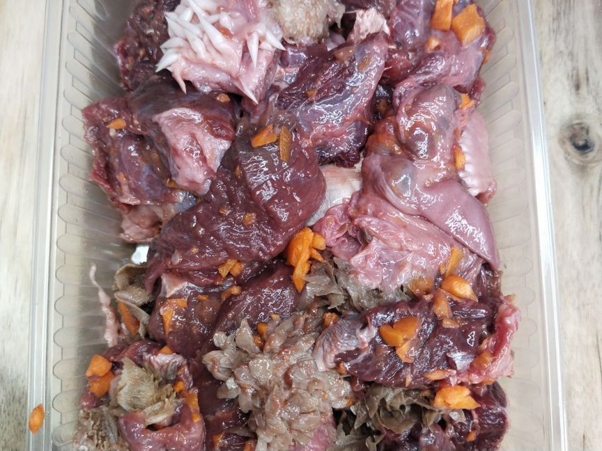 Готовый рацион конина-говядина для собак и щенков