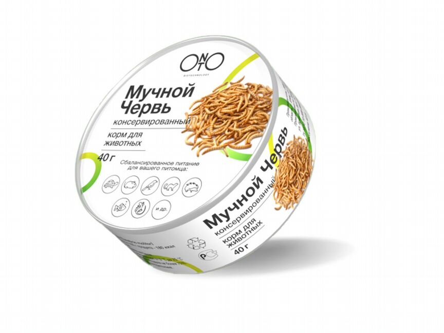 Мучной Червь консервированный 40гр (Onto)