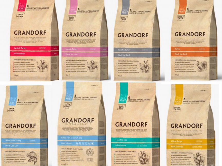 Сухой корм для кошек и котят Grandorf