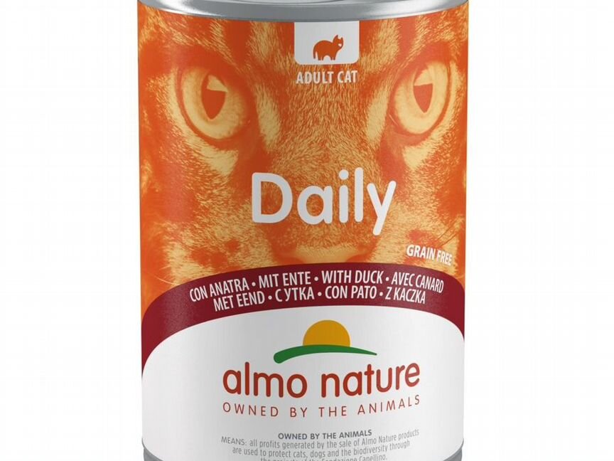 Almo Nature консервы консервы для кошек "Меню