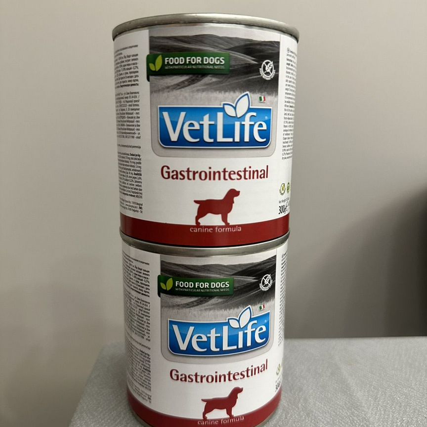 Vetlife gastrointestinal для собак,2 банки