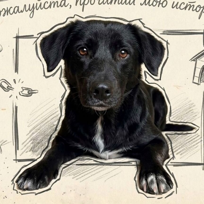 Взрослая собака в добрые руки