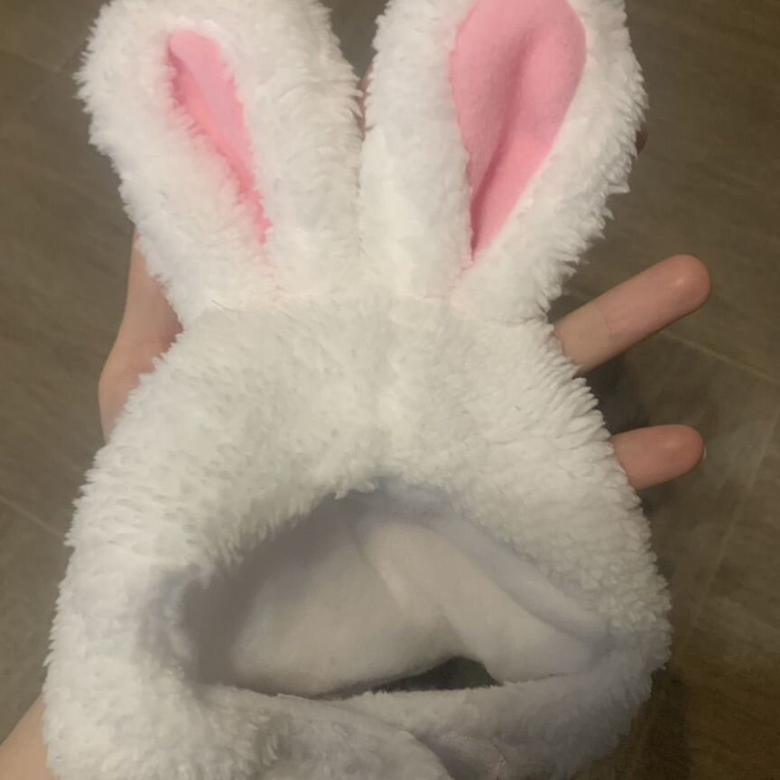 Шапочка для животных зайчик