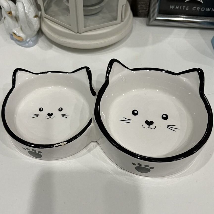 Миски для кошек двойная