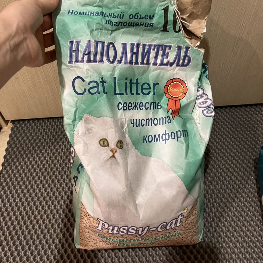 Наполнитель для кошачьего туалета комкующийся
