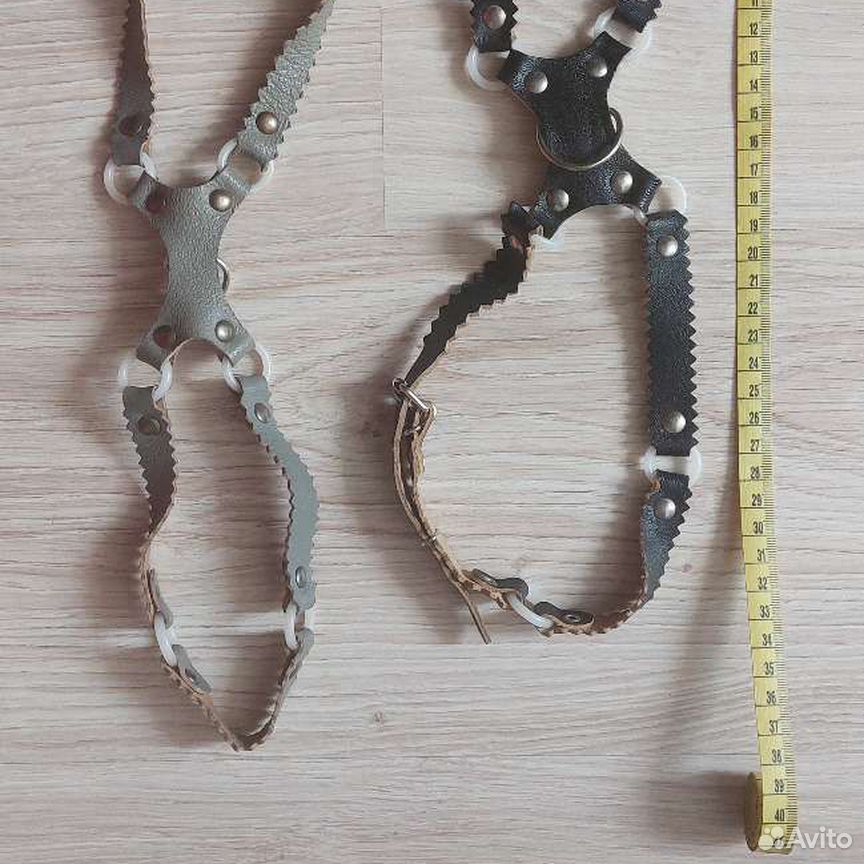 Шлейки и поводок кожаные для собаки