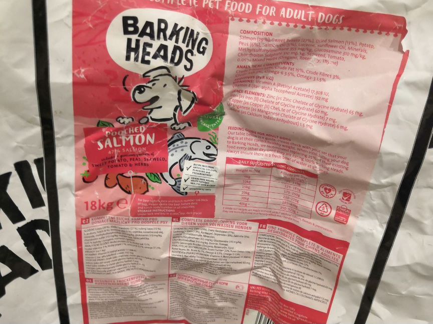 Корм для собак barking heads