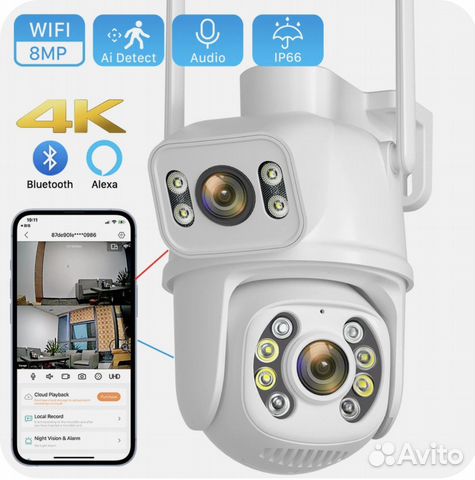 Камера видеонаблюдения уличная wifi - 4К (новая) купить в Санкт ...