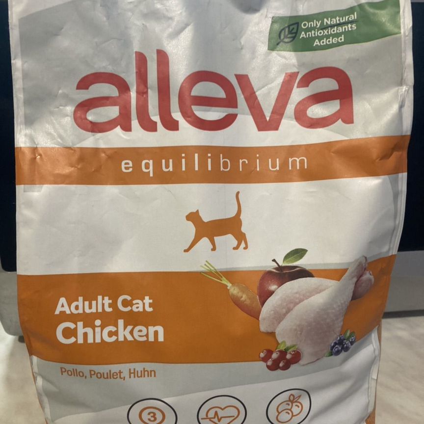 Сухой корм для кошек Alleva, (Италия), 1,5кг