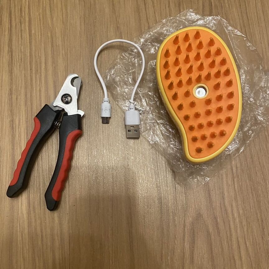 Паровая щетка для кошек, когтеточка, переноска