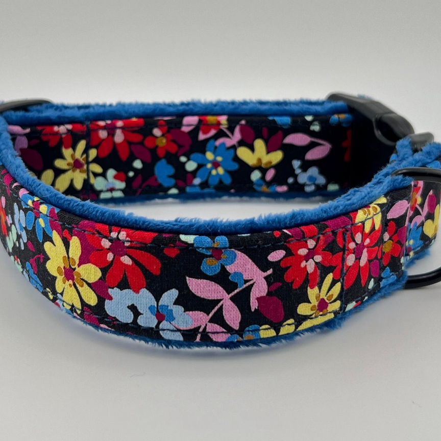 Ошейник 30 мм Цветочки ручной работы