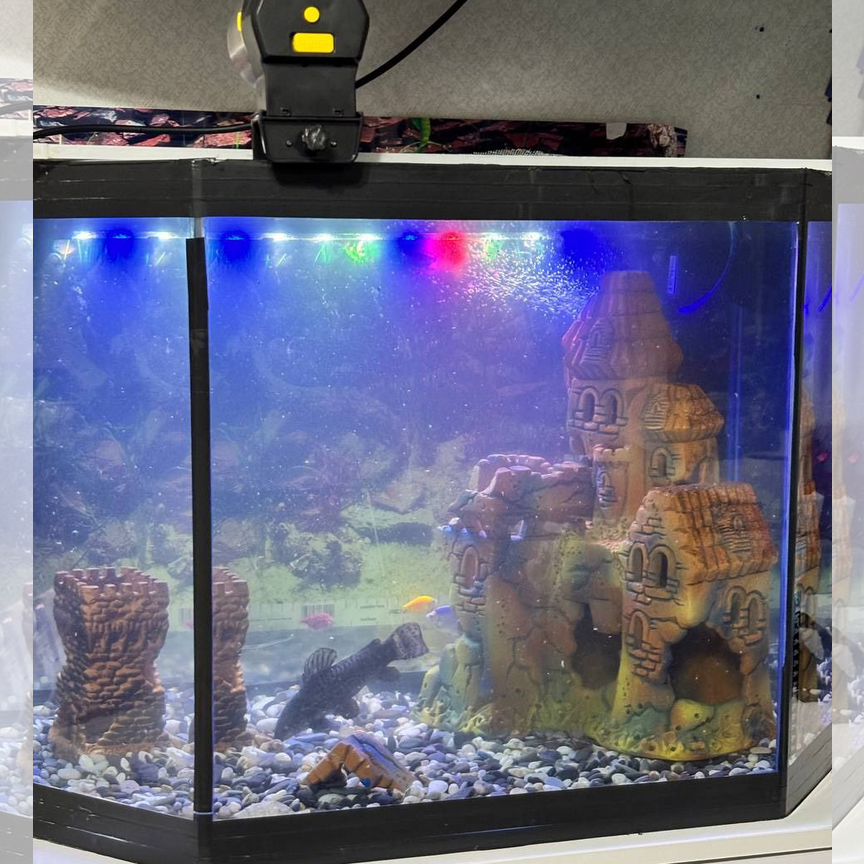 Грот для аквариума   грунт (камушки)