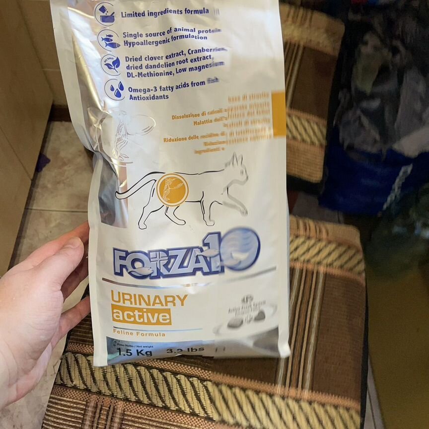 Urinary forza10 корм для кошек 1,5 кг