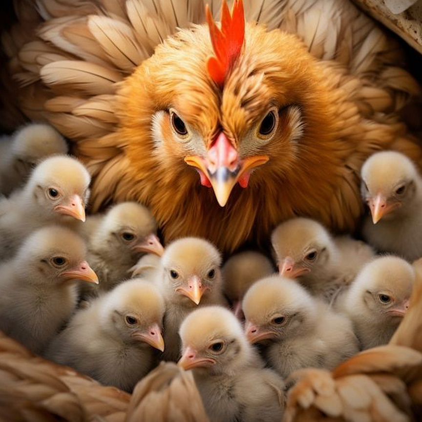 Цыплята поместные