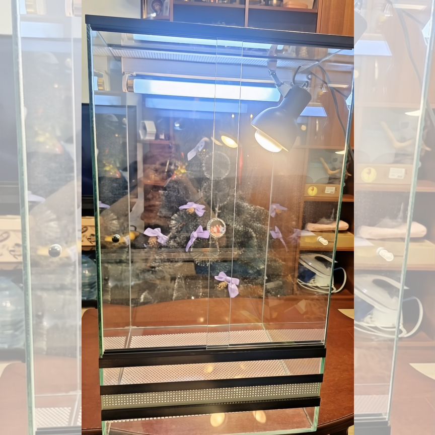 Террариум для рептилий вертикальный, 70x40x40