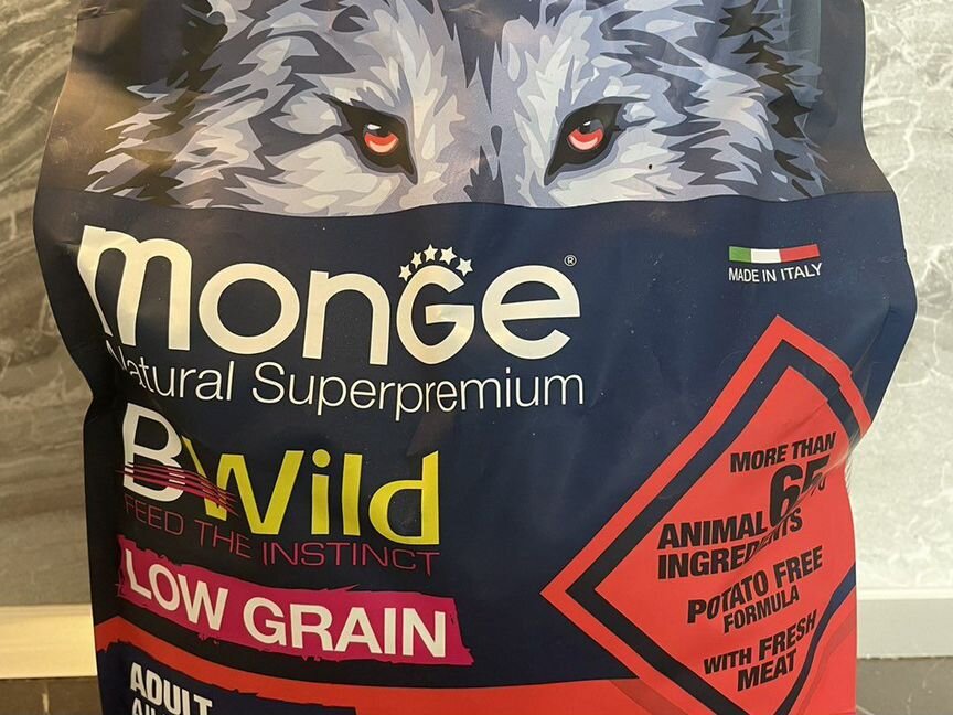 Корм для собак monge bwild