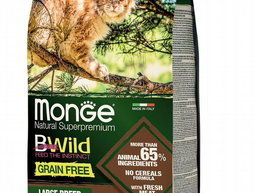 Monge BWild Cat Buffalo 10кг