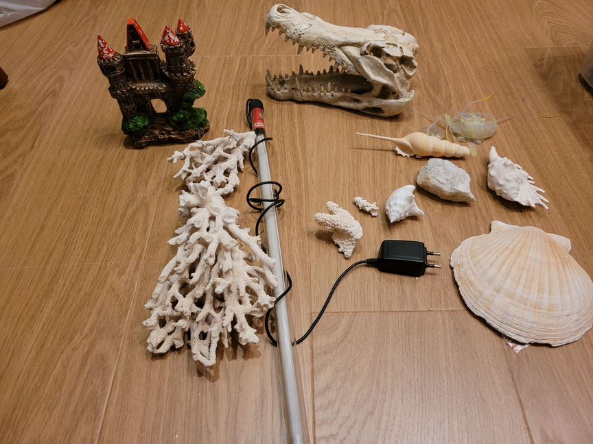 Набор для цихлидника, лампа для подсветки дна