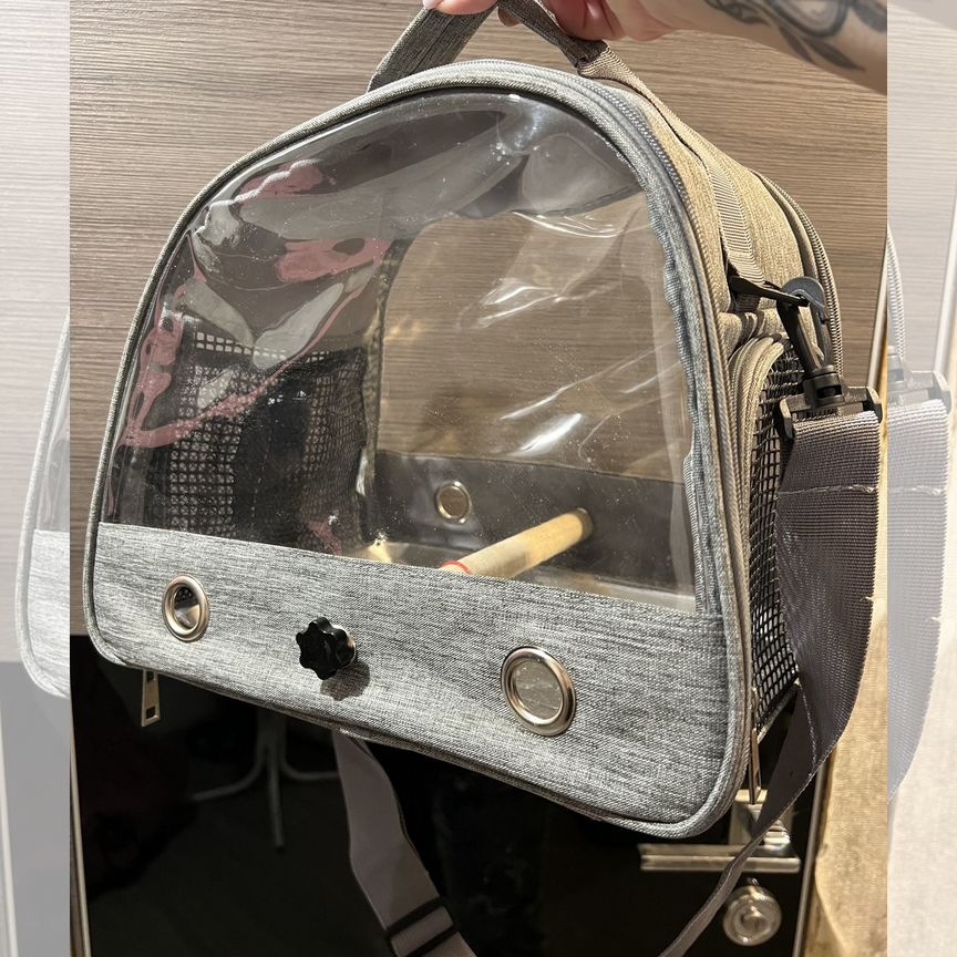 Сумка для перевозки попугая