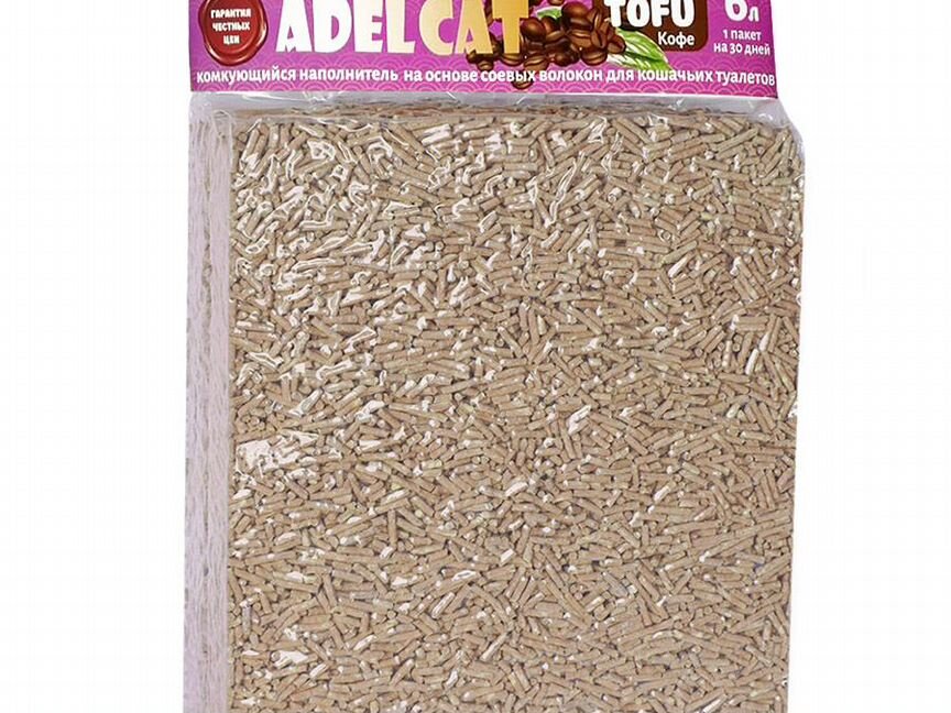 Adel Cat Tofu Комкующийся Кофе 6 л/2,5 кг