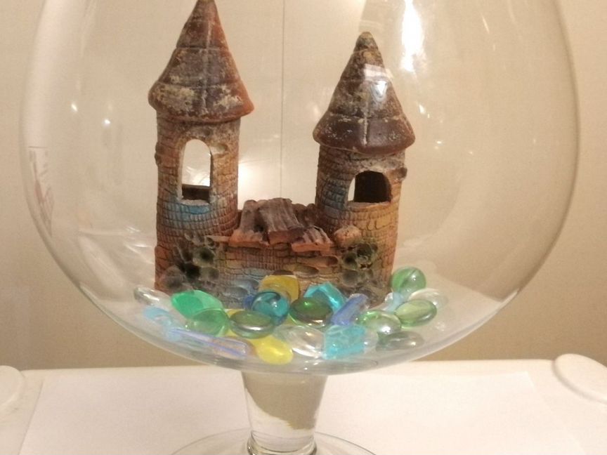 Бокал ваза аквариум