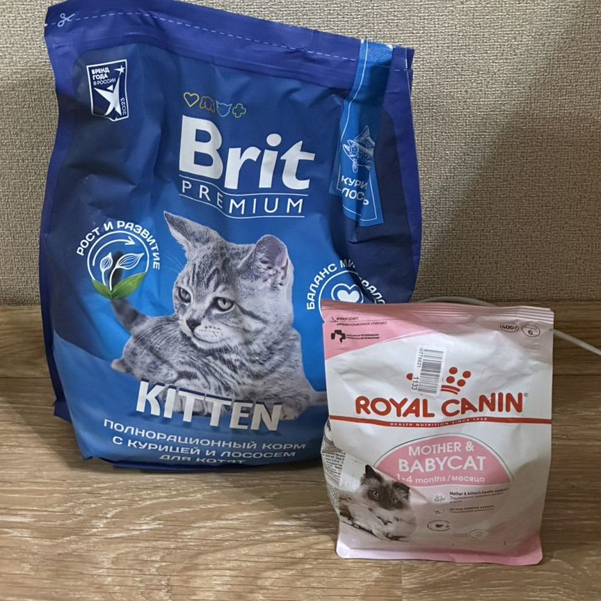Корм для котят brit royal canin mother baby cat