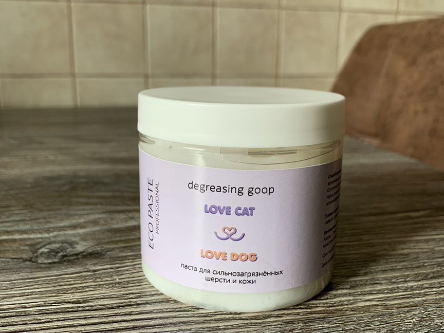 Паста для шерсти love cat love dog
