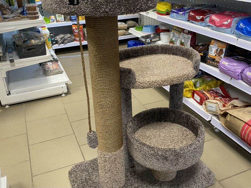 Домик - когтеточка, лежанка для котов(кошек) новый