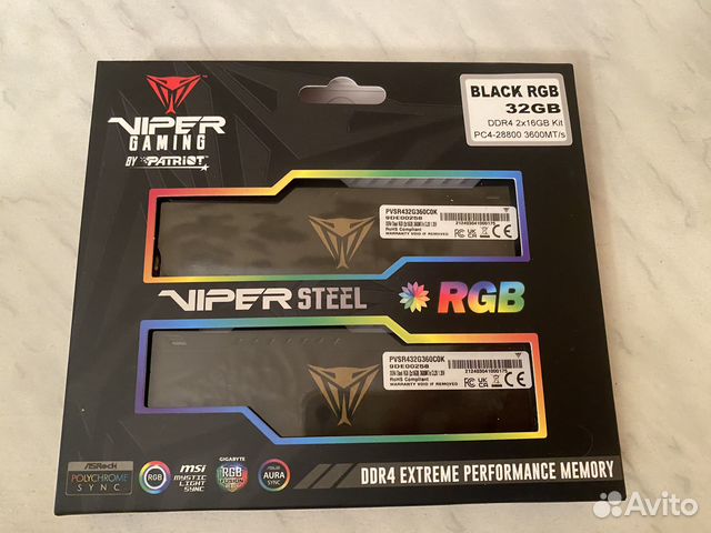 Оперативная память Patriot Viper 32Gb DDR4 3600 купить в Москве ...