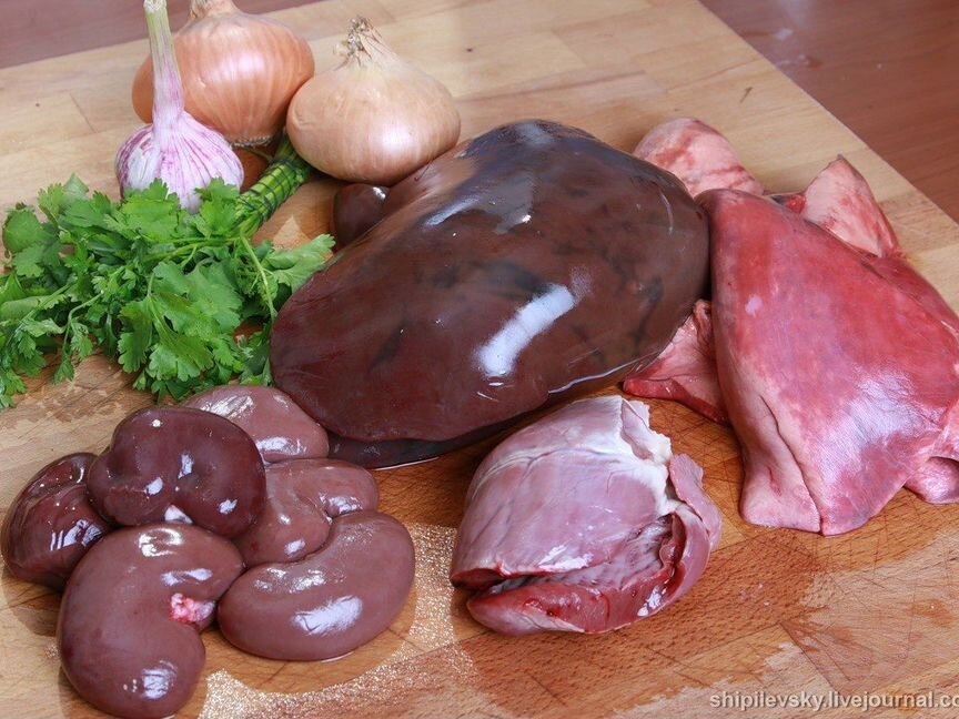 Бараний ливер для собак