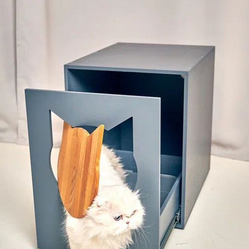 Закрытый туалет для кошек