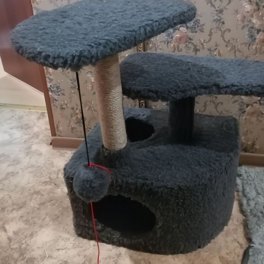 Когтеточка домик для кошки бу