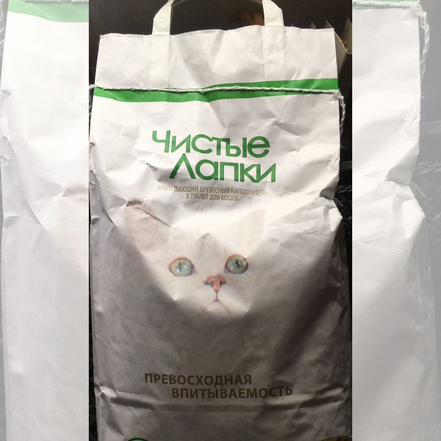 Наполнитель древесный "Чистые лапки", 12 литров