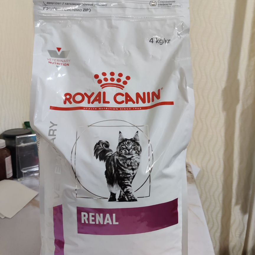 Корм для кошек royal canin ренал 4 кг