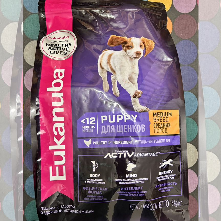 Корм для щенков Eukanuba